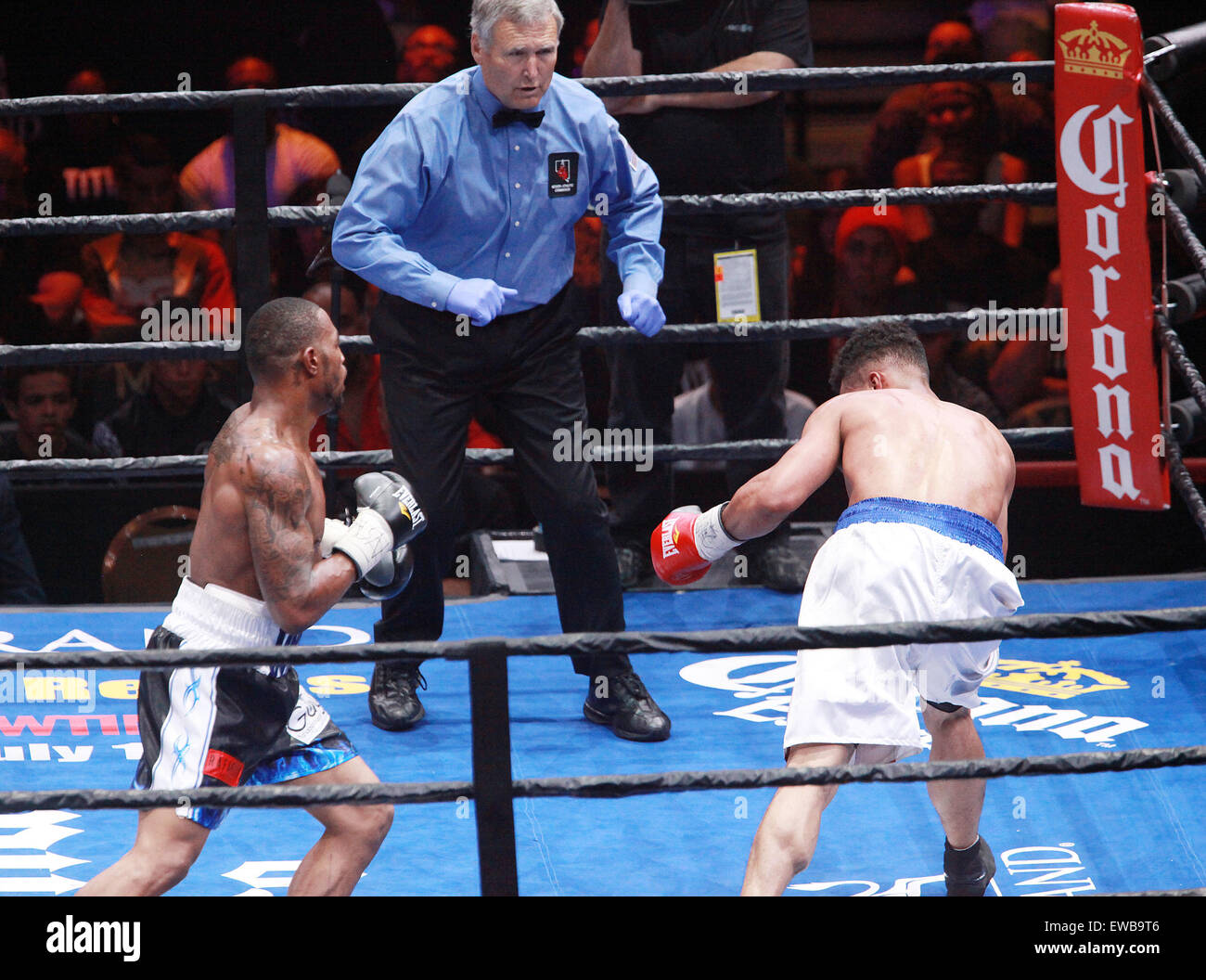 Las Vegas, Nevada, USA. 22nd June, 2015. Boxers J'Leon Love and Jason ...