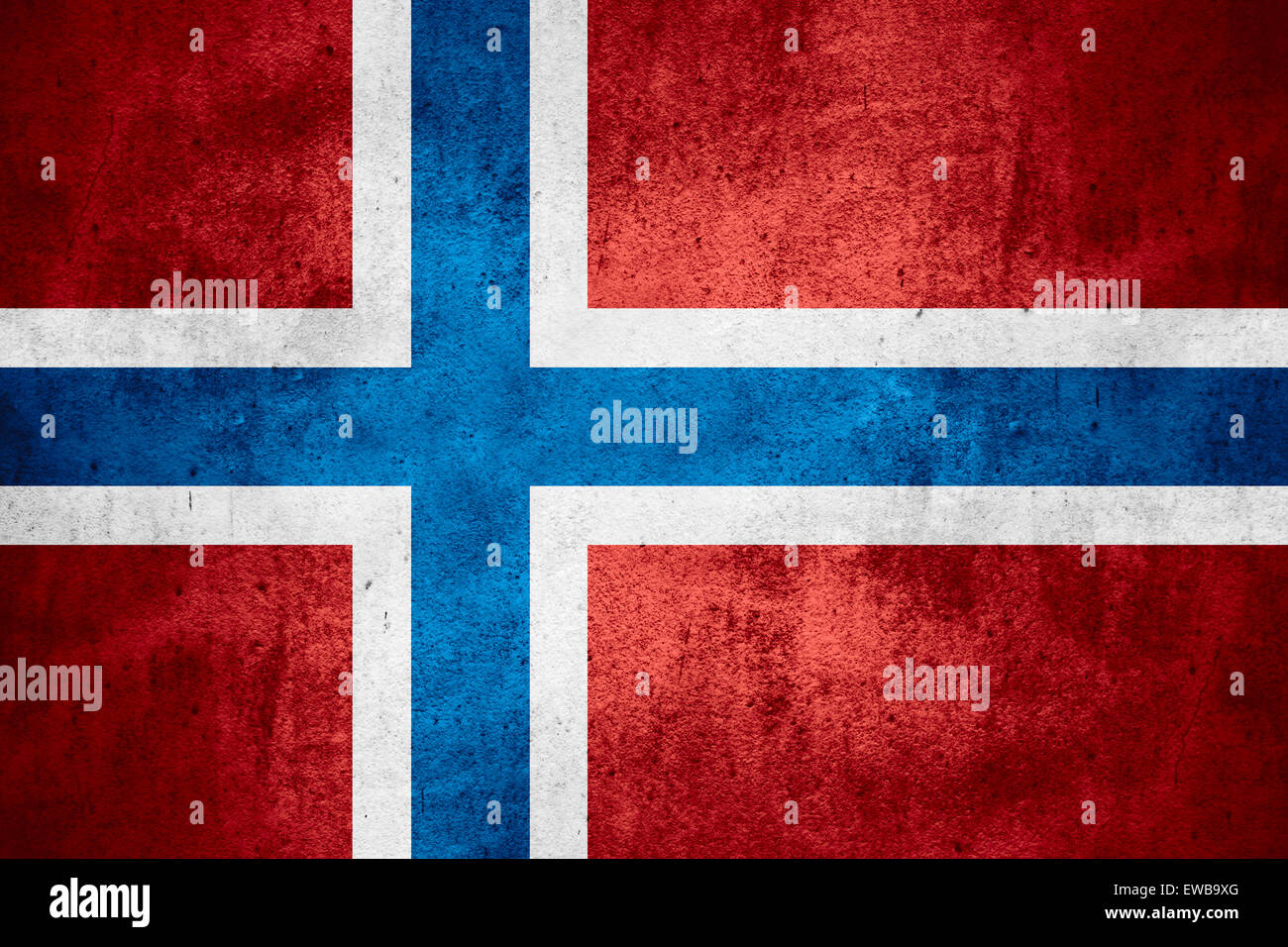 flag of Norway or Norwegian banner on rough pattern texture background ...