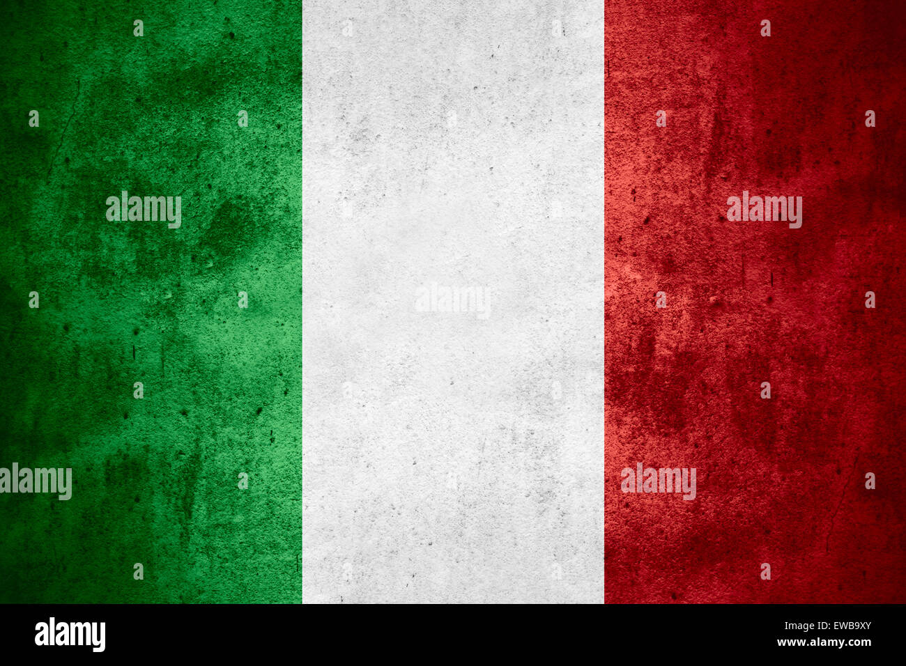 flag of Italy or Italian banner on rough pattern texture background ...