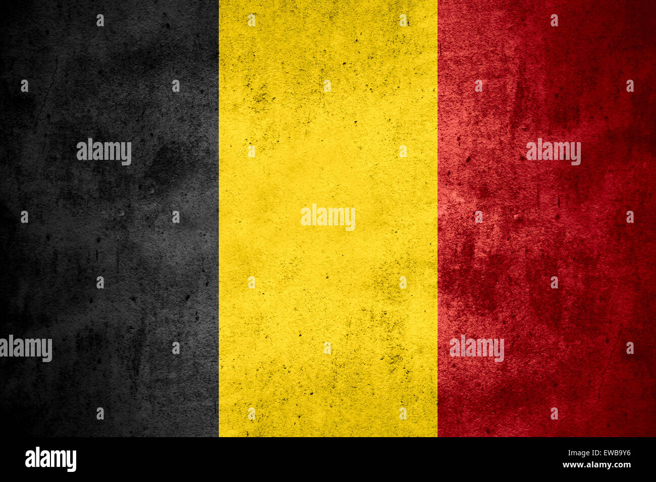 flag of Belgium or Belgian banner on rough pattern texture background ...