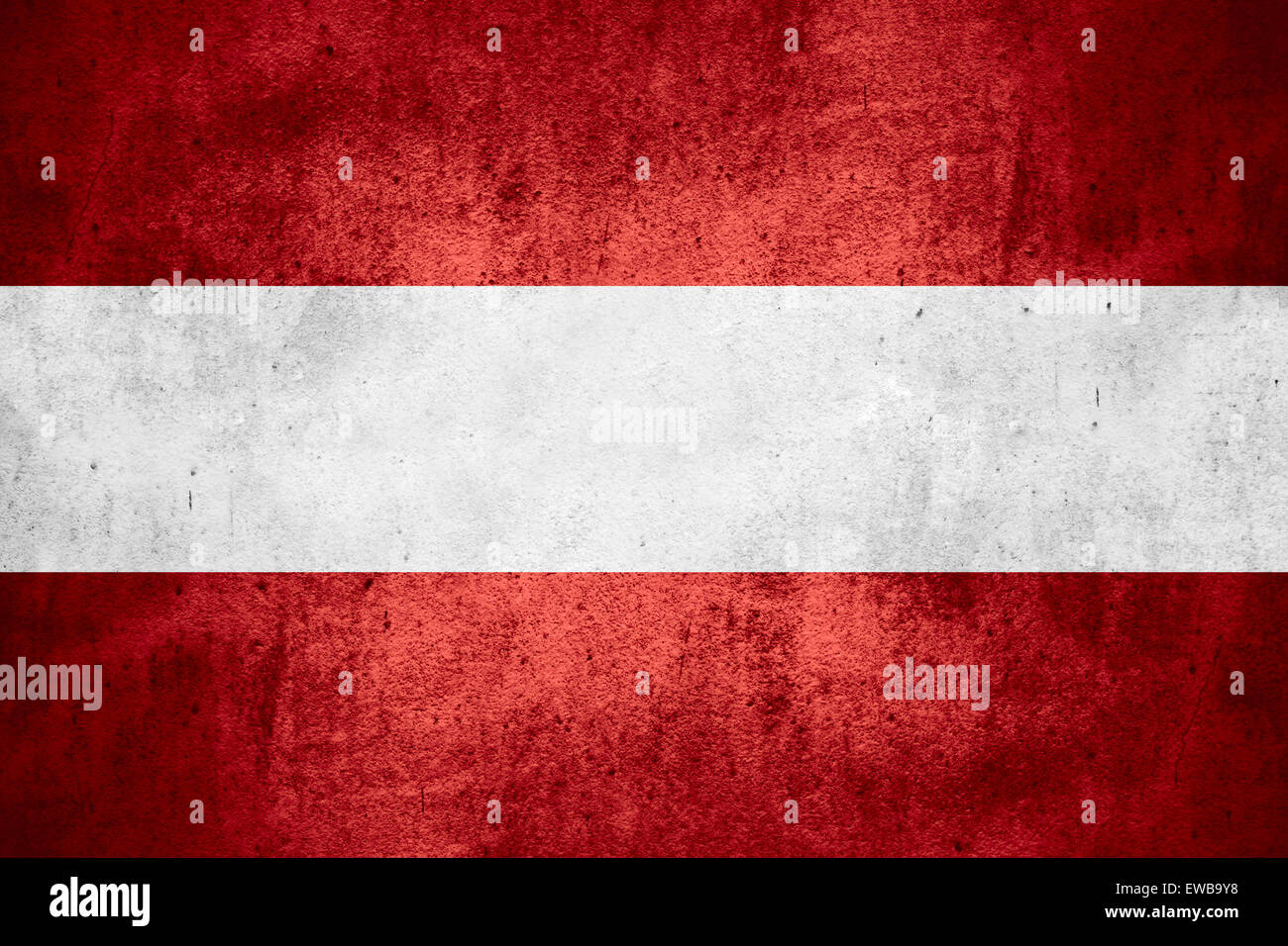 flag of Austria or Austrian banner on rough pattern texture background ...