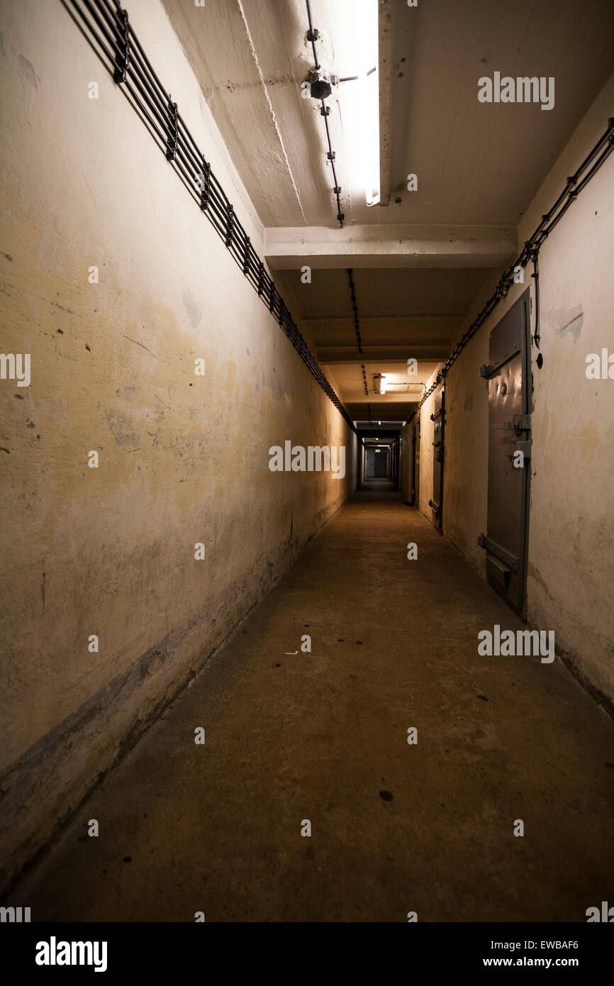 Prison cell at Stasi prison, Hohenschönhausen Memorial, Berlin, Germany ...