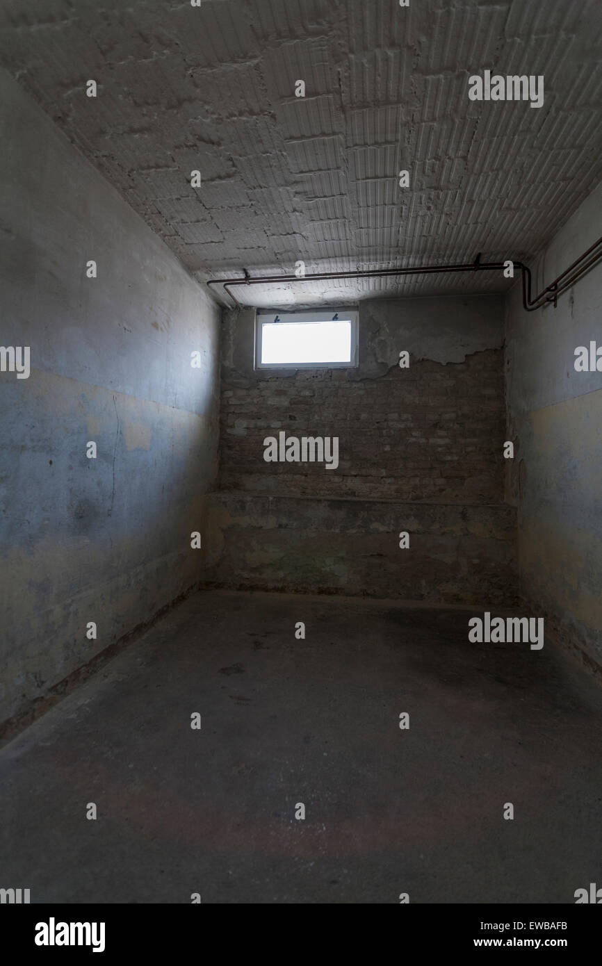 Prison cell at Stasi prison, Hohenschönhausen Memorial, Berlin, Germany ...