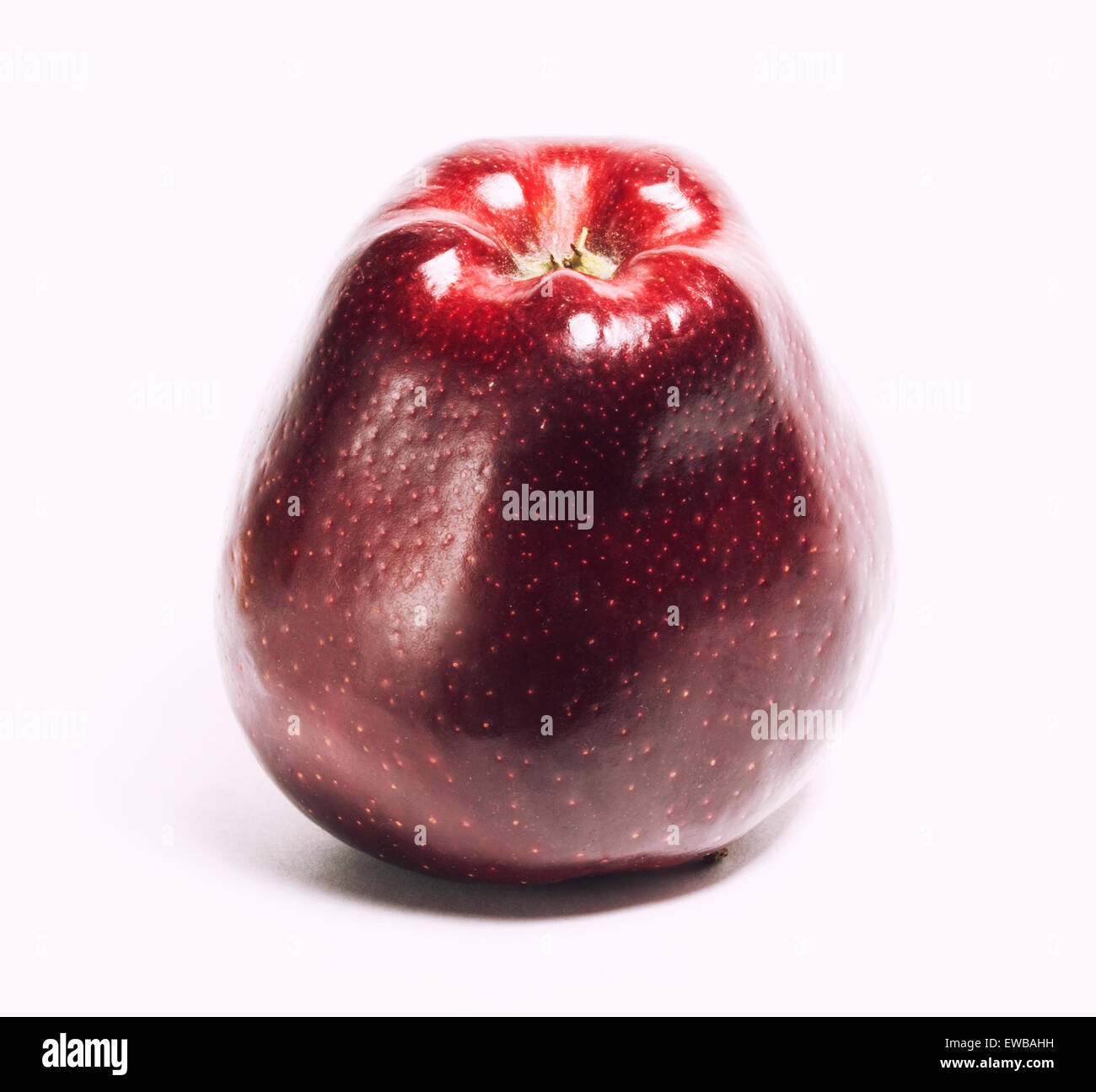 attractive teasing red apple close up isolated on white Stock Photo - Alamy