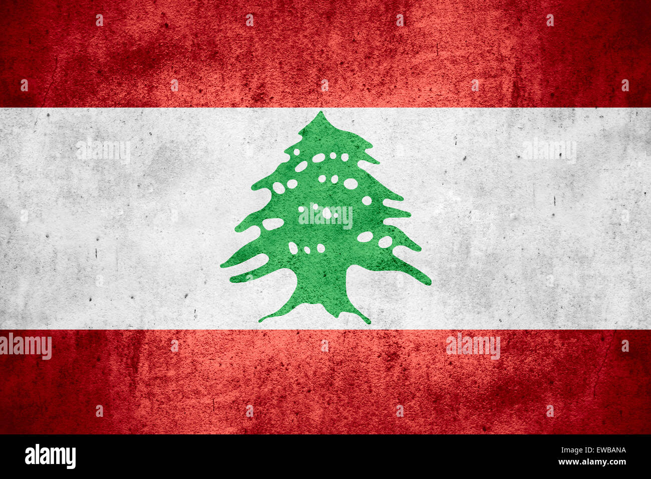 flag of Lebanon or Lebanese on rough pattern texture background Stock ...