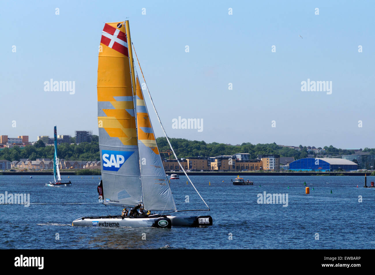 Sap Extreme Sailing Team Denmark Extreme Sailing event, Cardiff Bay ...