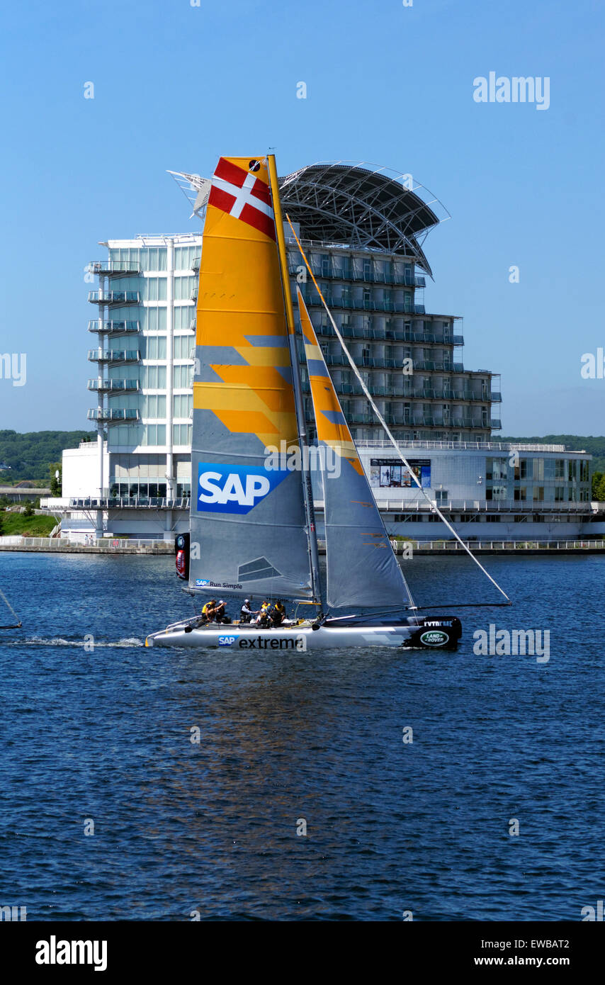 Sap Extreme Sailing Team Denmark Extreme Sailing event, Cardiff Bay ...