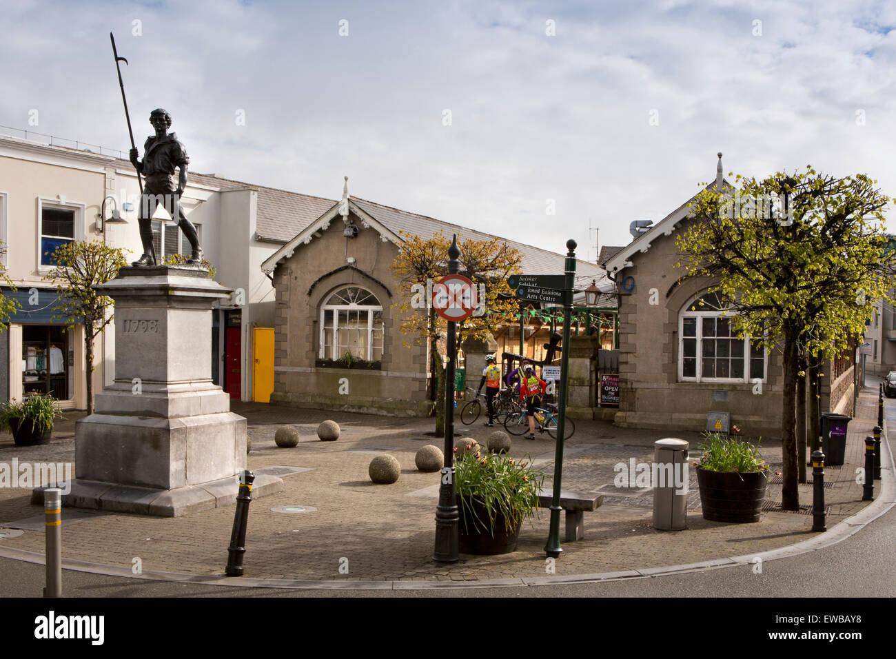 Ireland, Co Wexford, Wexford Town, Common Quay Street, Bull Ring, 1798 ...