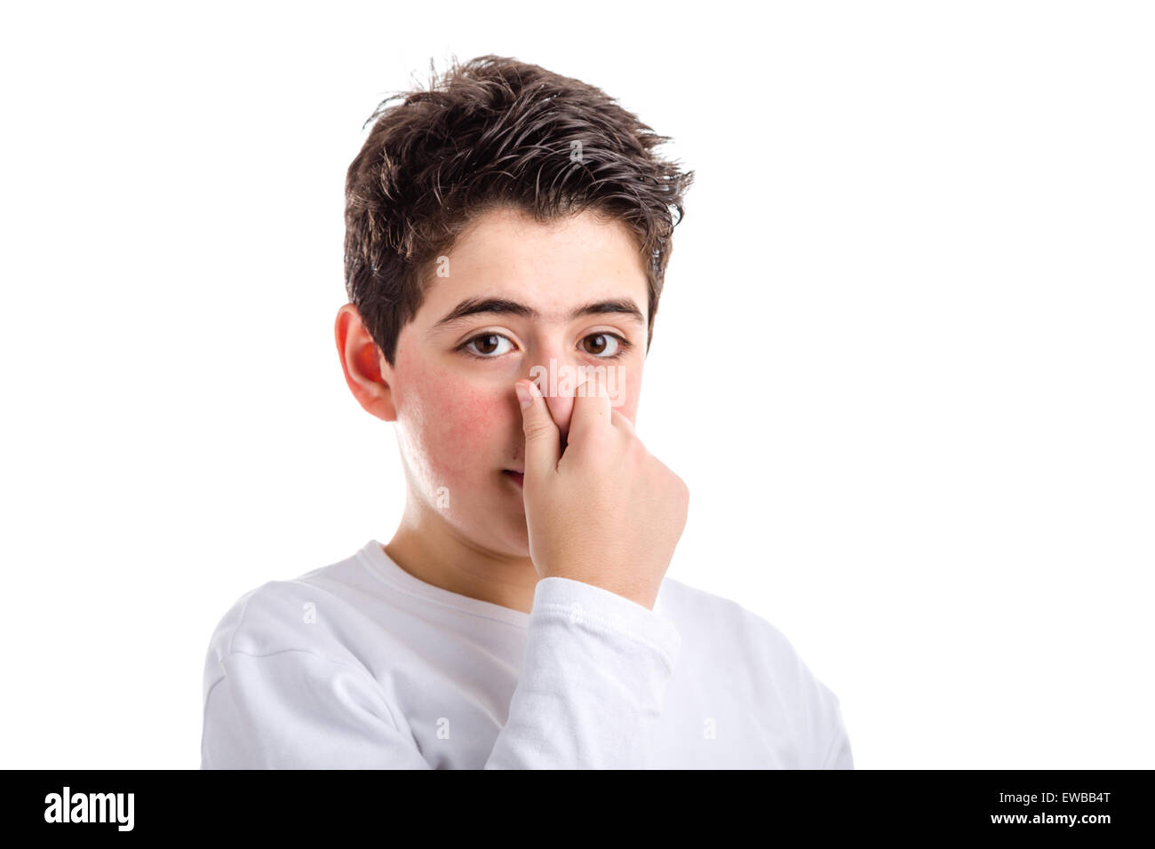 Plugging nose hi-res stock photography and images - Alamy