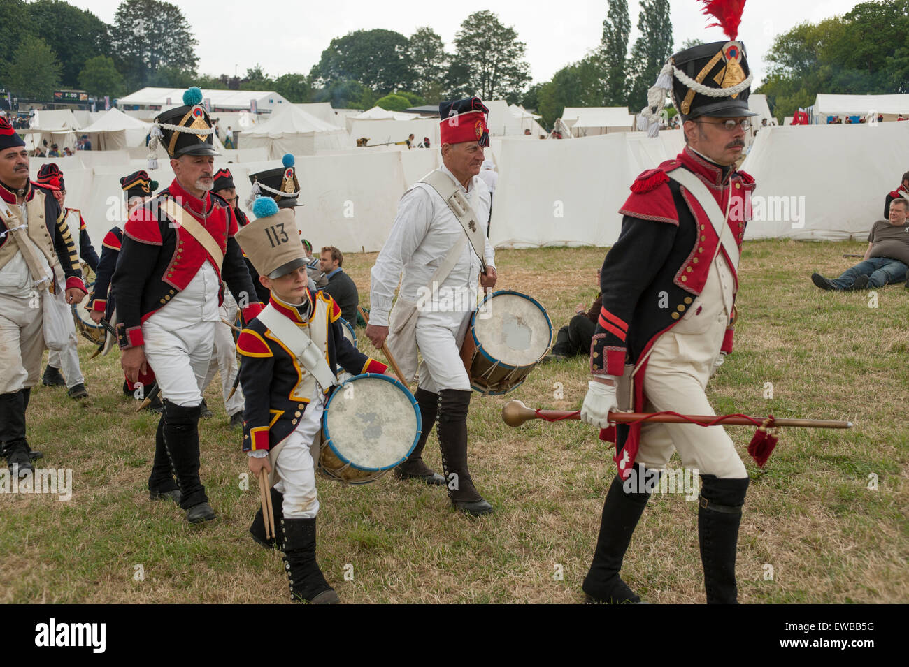 Spectacular reenactment of the Battle of Waterloo on the original ...