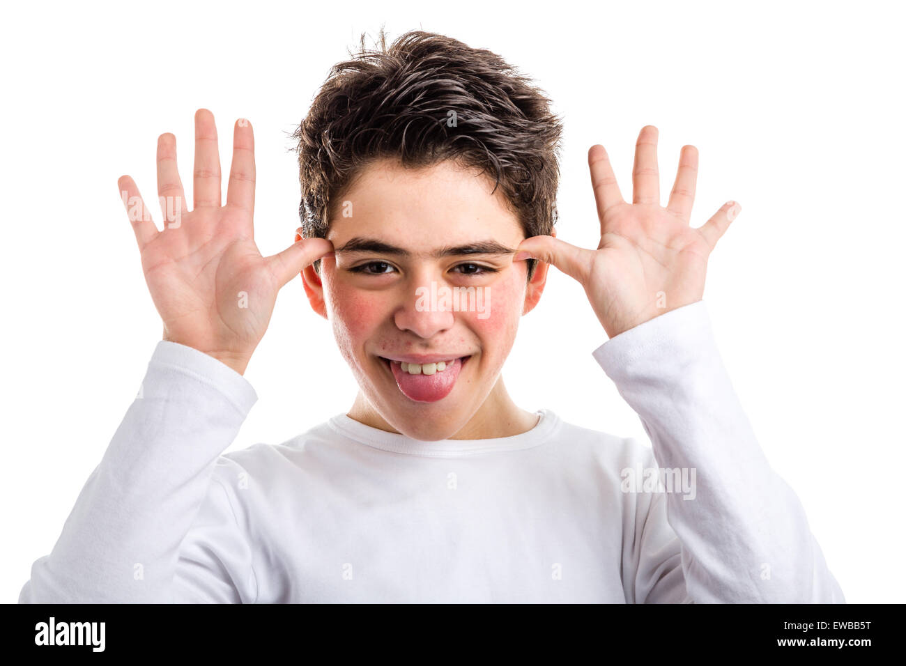 Teen boy smile t shirt hi-res stock photography and images - Alamy
