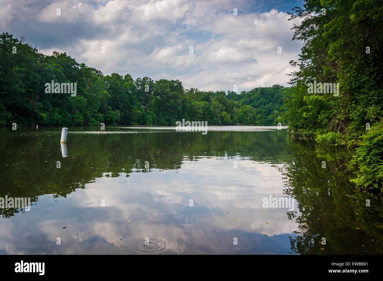 Lake Roland, at Robert E. Lee Park in Baltimore, Maryland Stock Photo ...