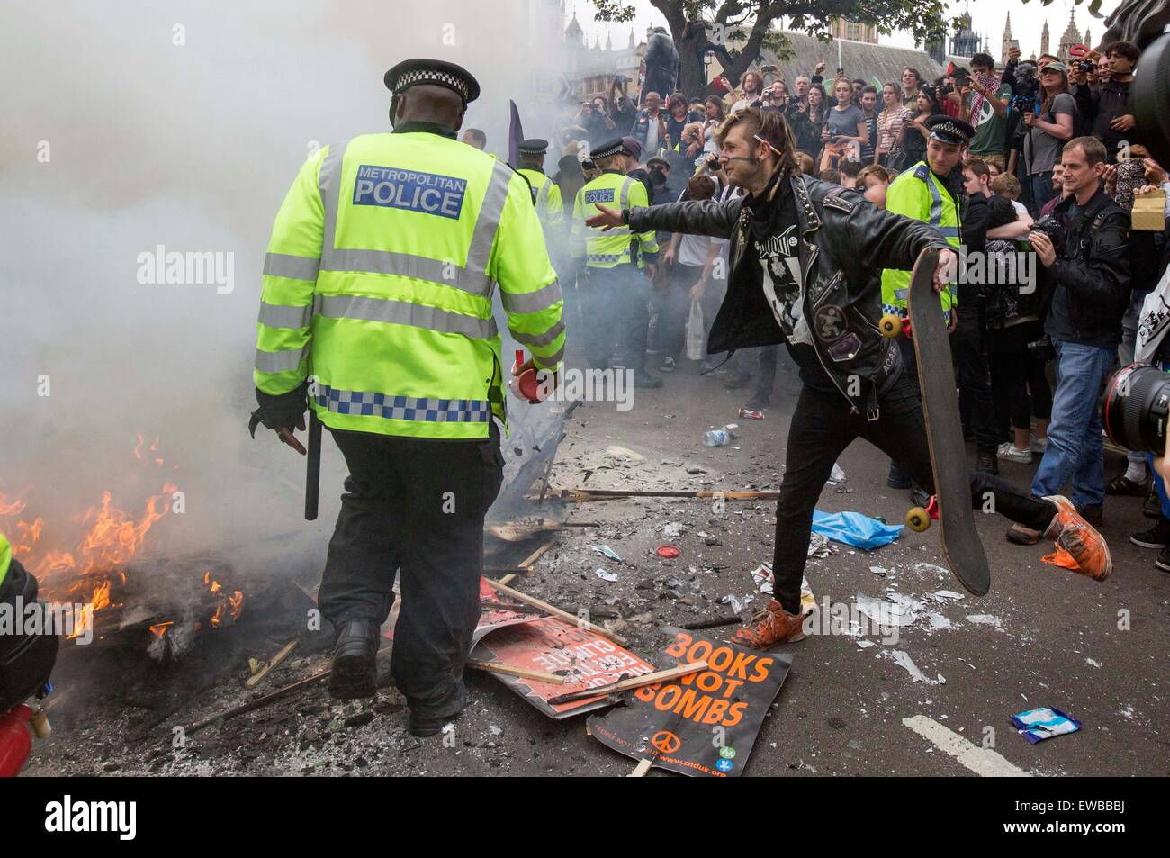 Aggressive protest hi-res stock photography and images - Alamy
