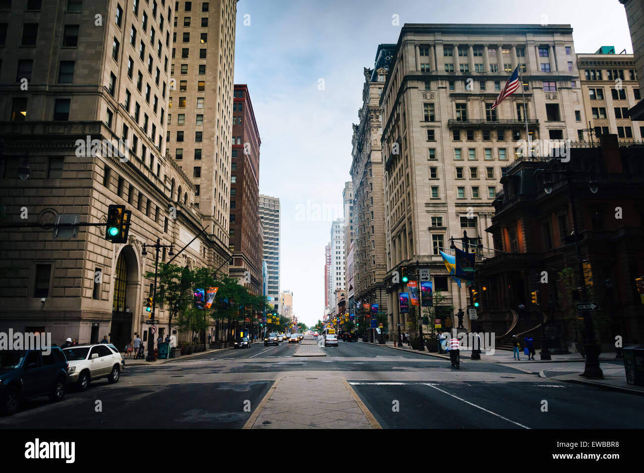 Broad Street in Center City, in Philadelphia, Pennsylvania Stock Photo ...