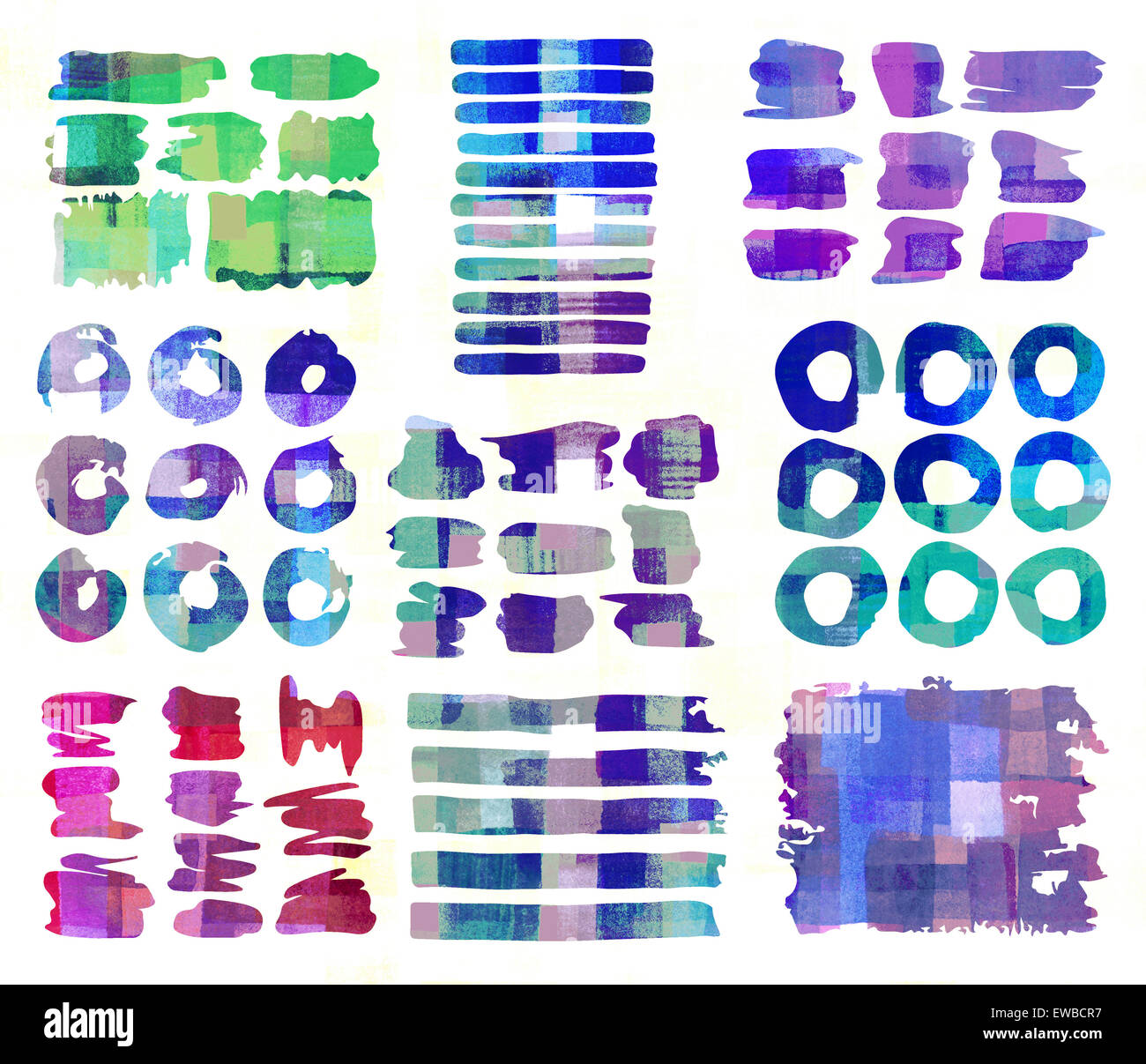 Blue circle shapes hi-res stock photography and images - Alamy