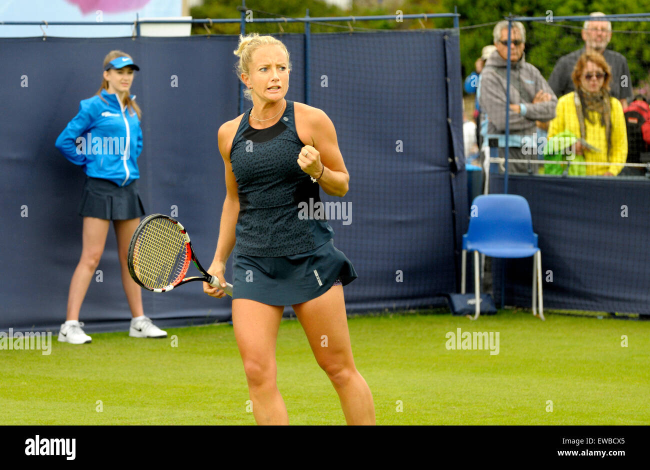 Emily Webley-Smith (Great Britain) playing in the Aegon International ...