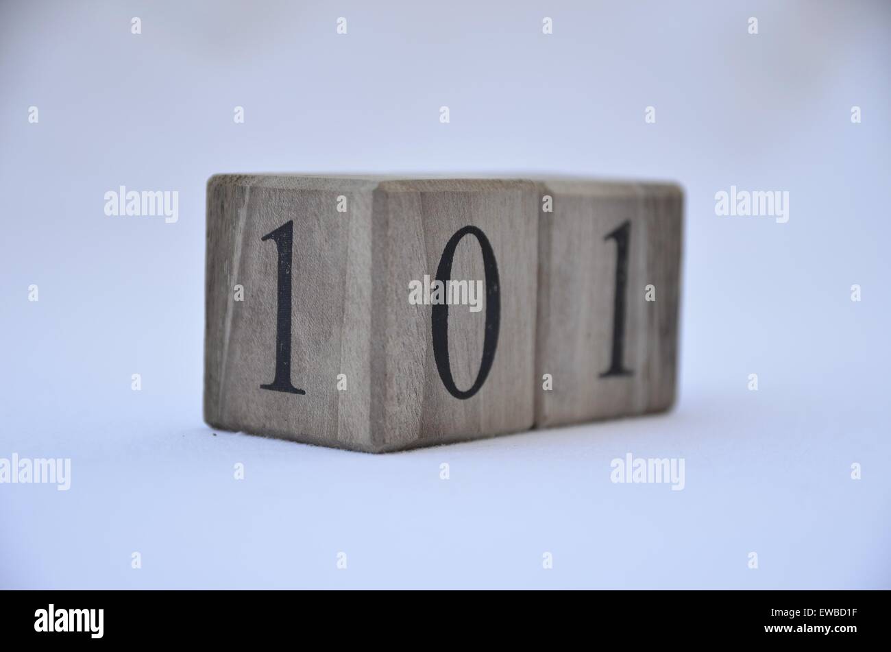 Numbers on wooden cubes Stock Photo - Alamy