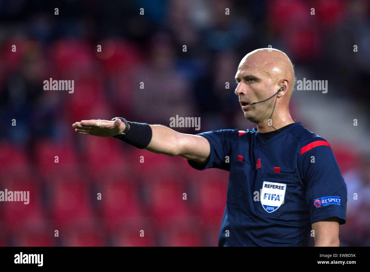 Sergei Karasev (Referee), JUNE 20, 2015 - Football / Soccer : UEFA ...