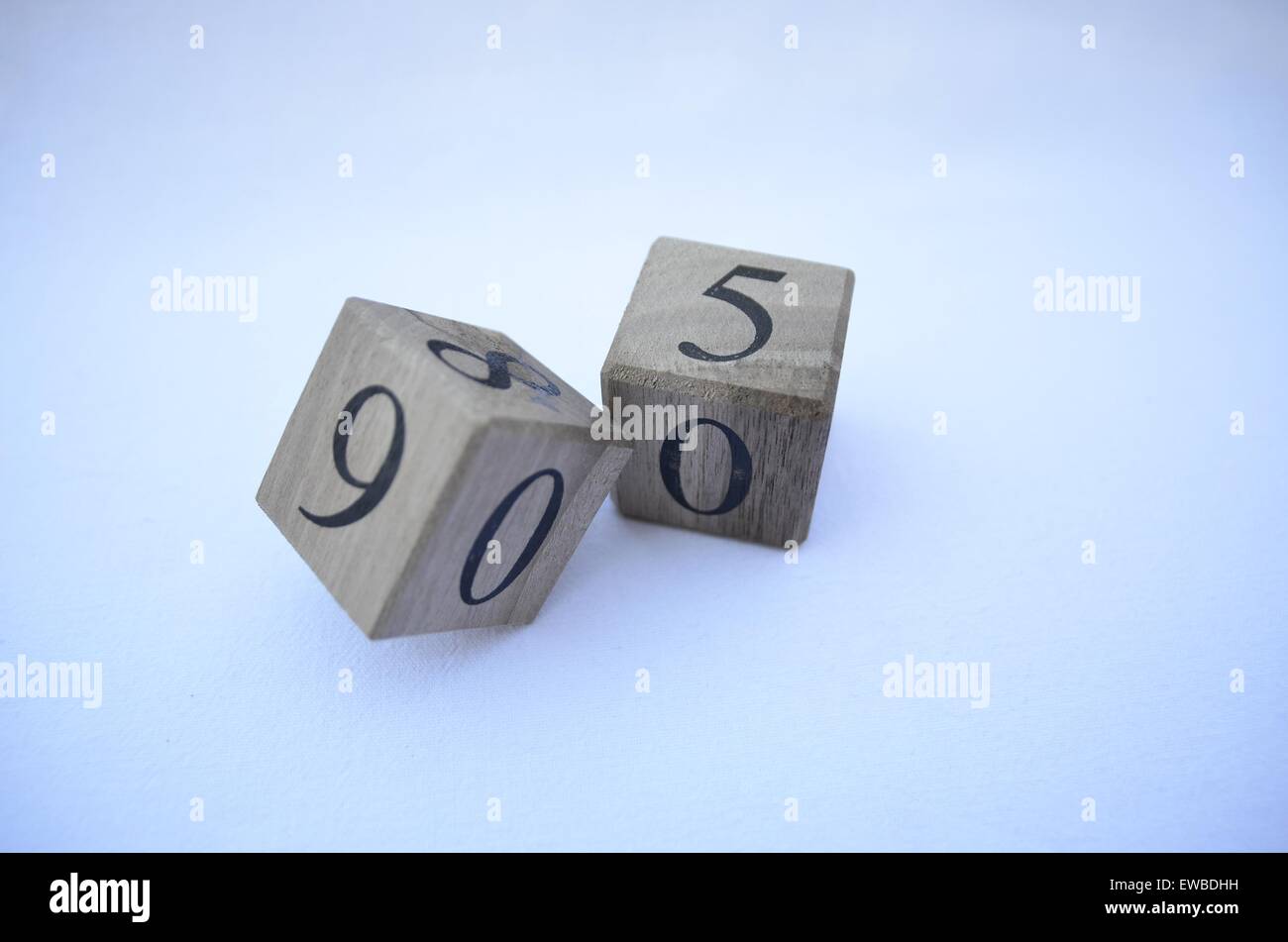 Numbers on wooden cubes Stock Photo - Alamy