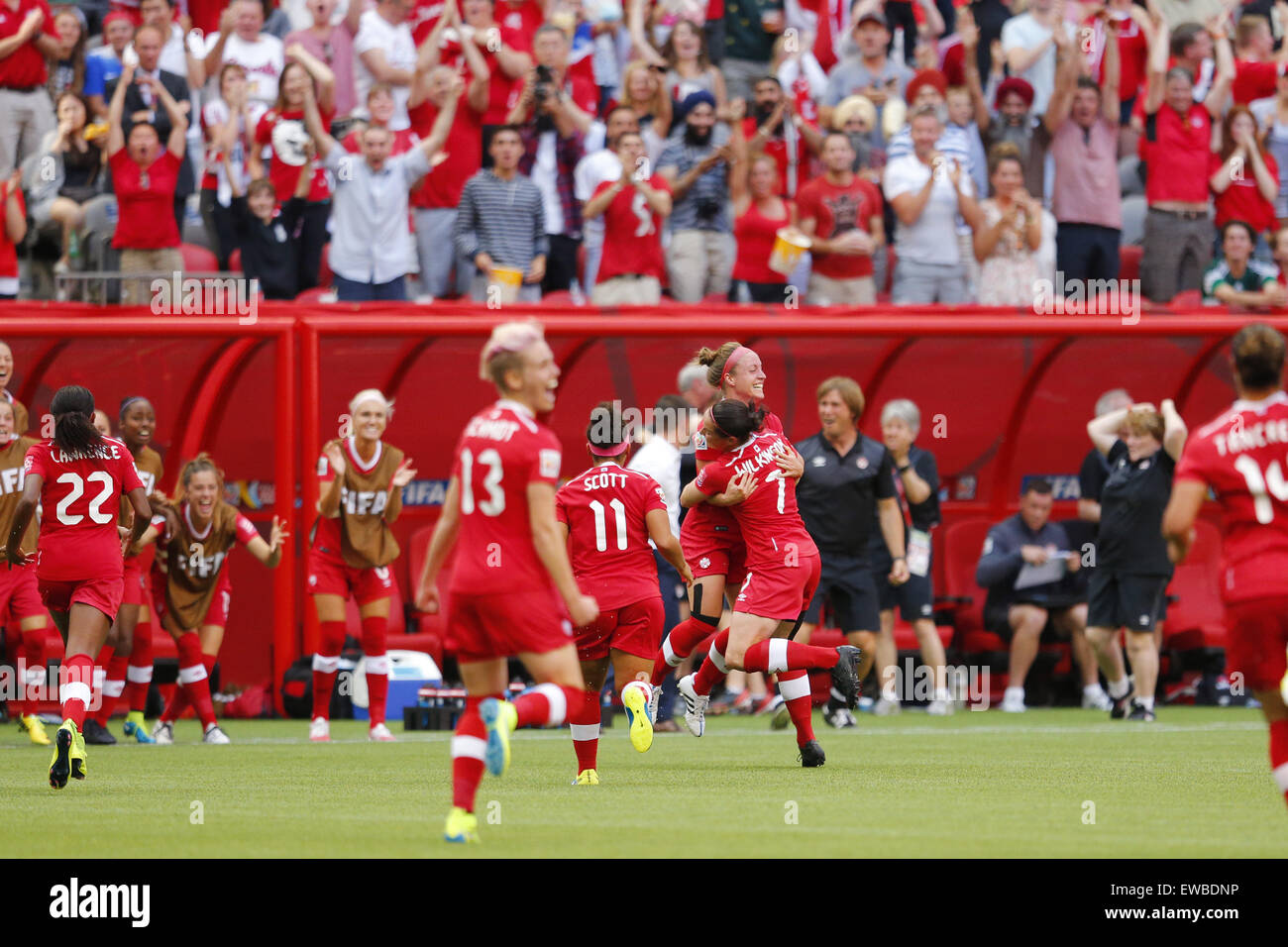 Canada team group line-up (CAN), JUNE 21, 2015 - Football / Soccer ...