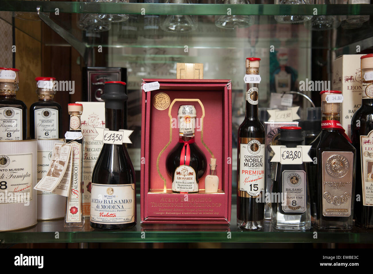 Balsamic Oil on Sale in Shop Window, Venice, Italy Stock Photo - Alamy