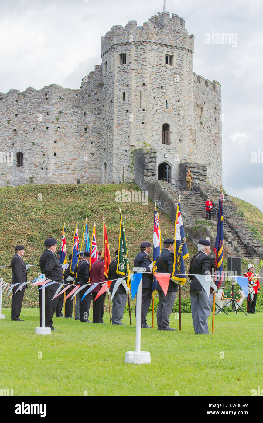 Cardiff, UK. 22nd June, 2015. The Lord Mayor of Cardiff, the Lord ...