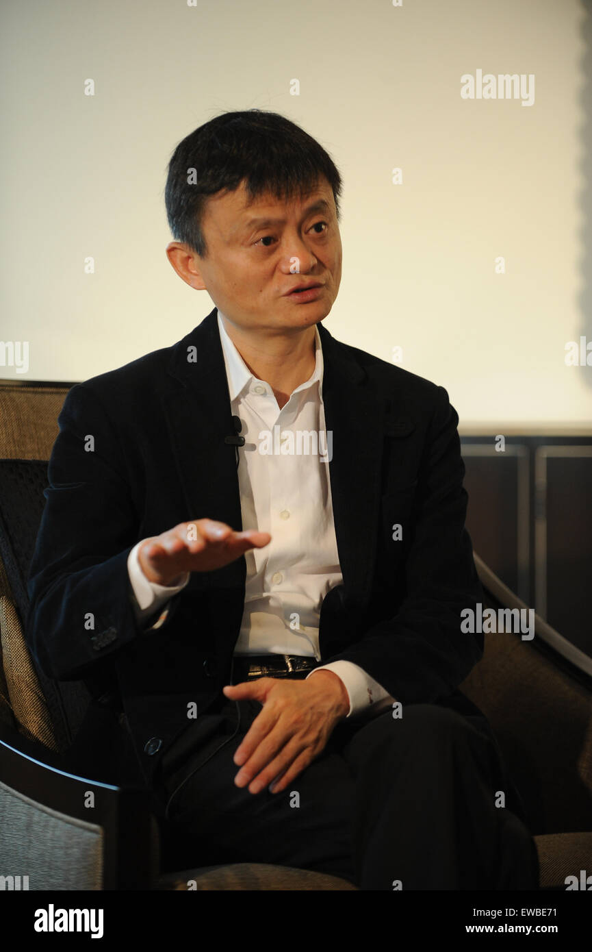 Moscow, Russia. 21st June, 2015. Ma Yun, founder and chairman of China ...