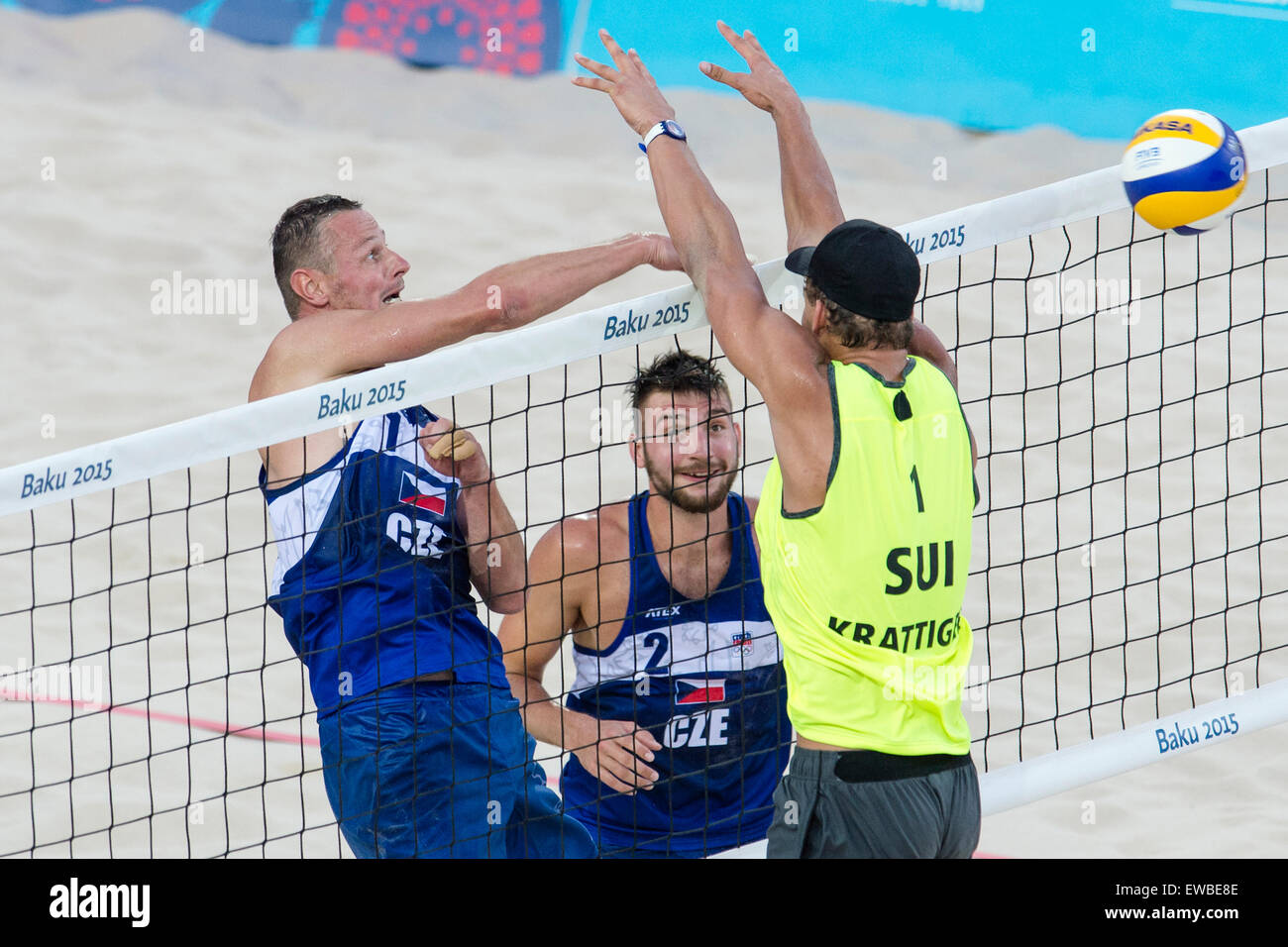 Baku, Azerbaijan. 20th June, 2015. From left Premysl Kubala, Jan ...