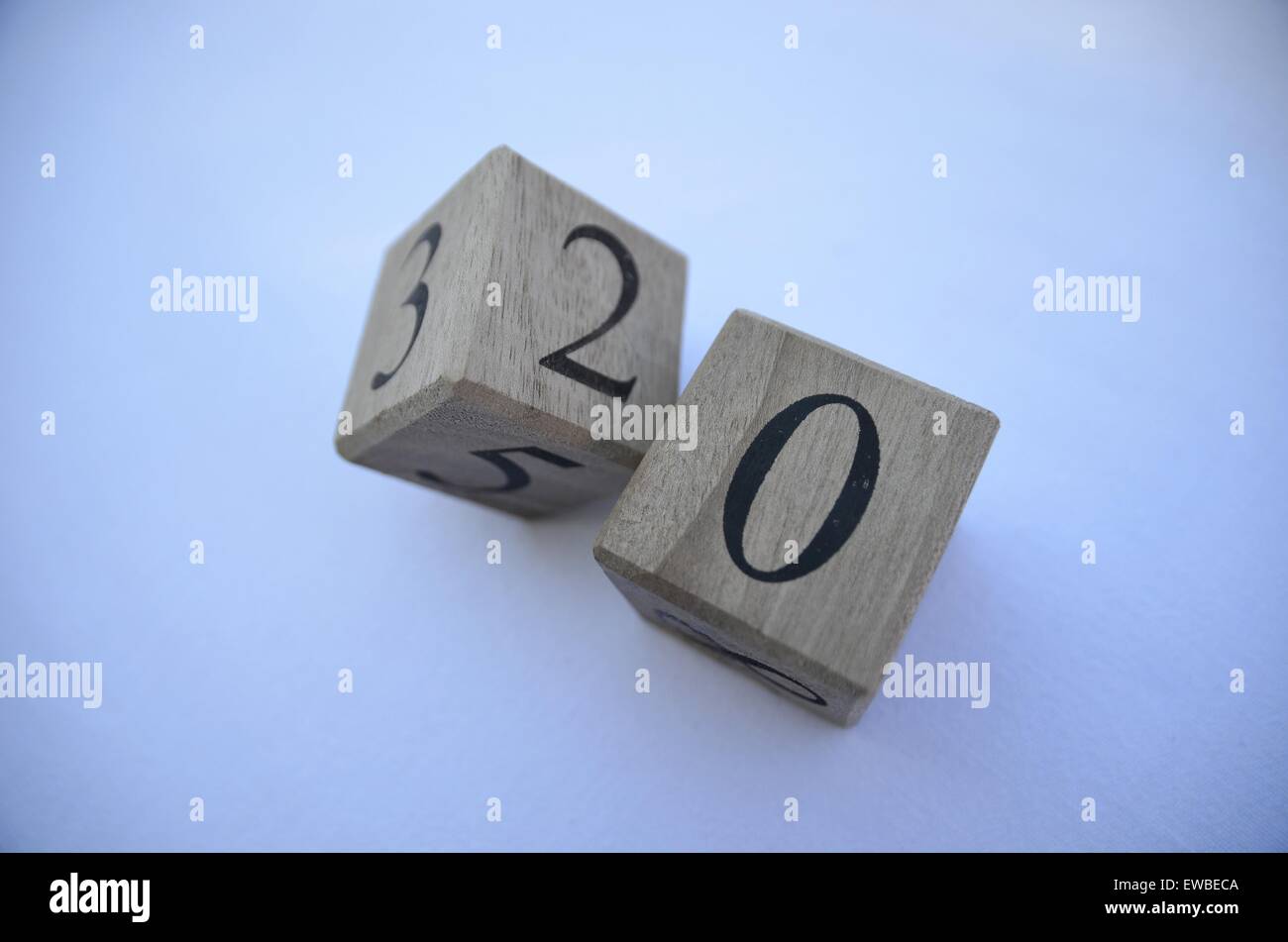 Numbers on wooden cubes Stock Photo - Alamy