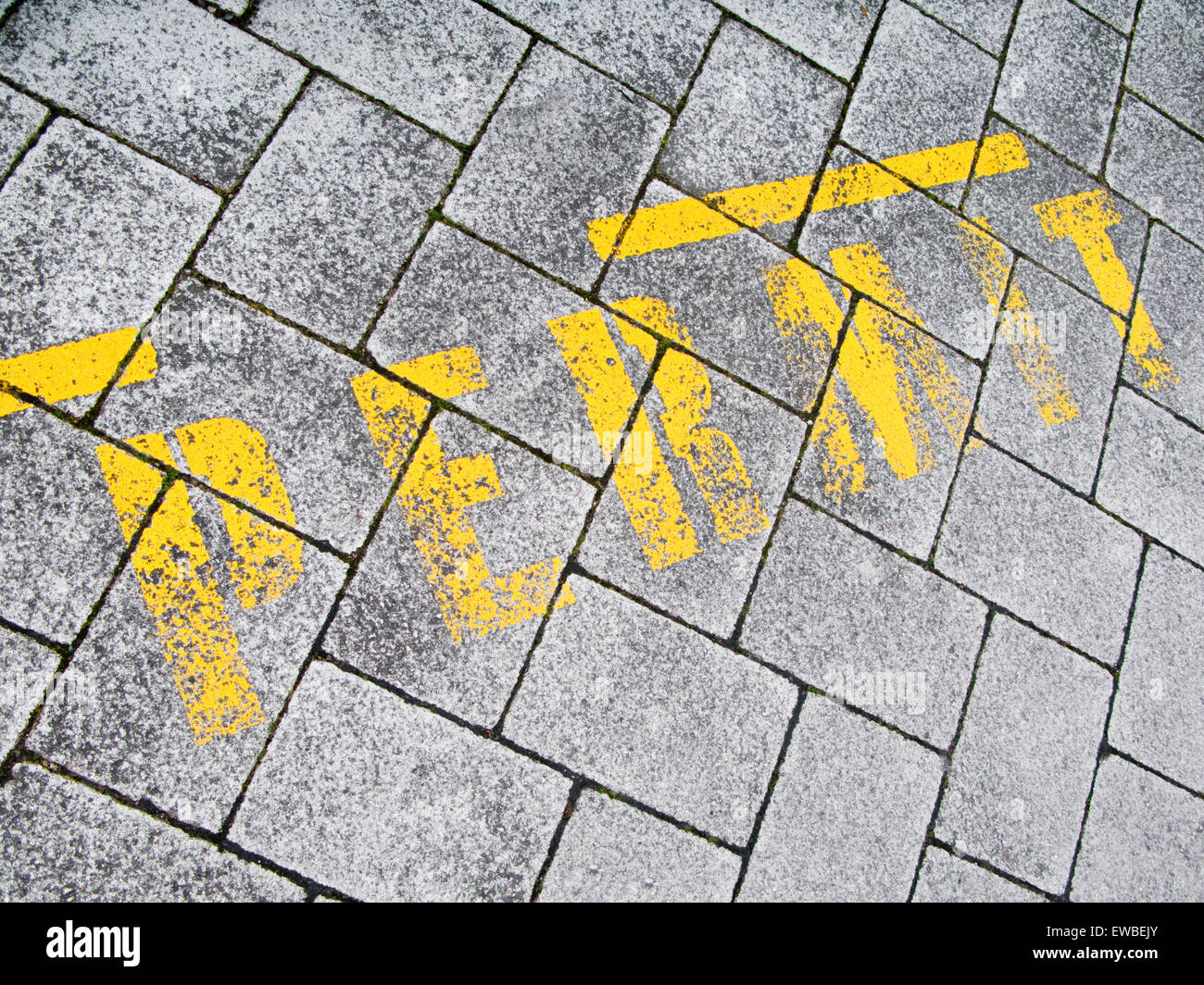 Permit sign hi-res stock photography and images - Alamy