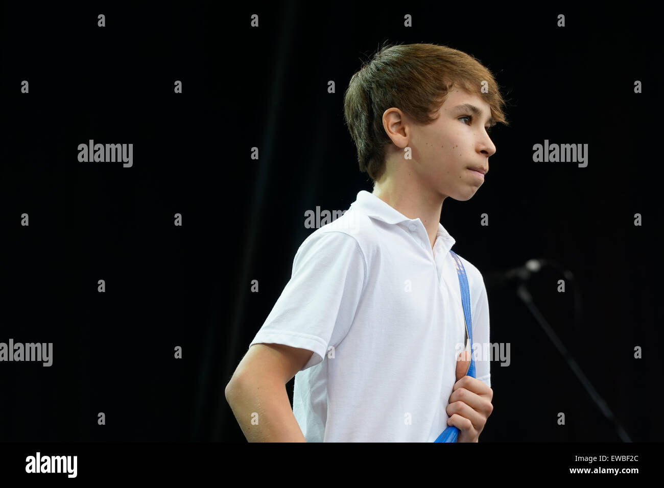 London, UK. 21st June, 2015. Billy Elliot The Musical cast preforms at ...