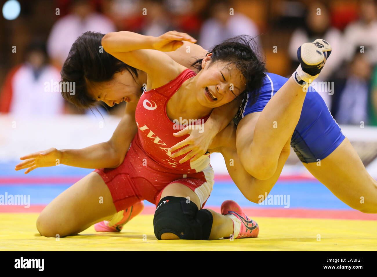 nd Yoyogi Gymnasium, Tokyo, Japan. 21st June, 2015. (Up-Down) Chiho ...