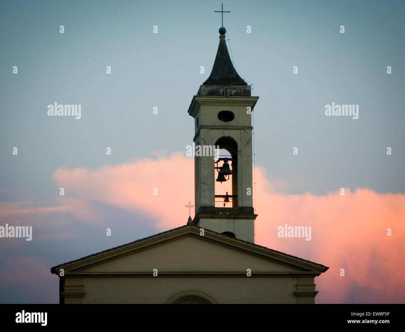 Bell tower at sunset hi-res stock photography and images - Alamy