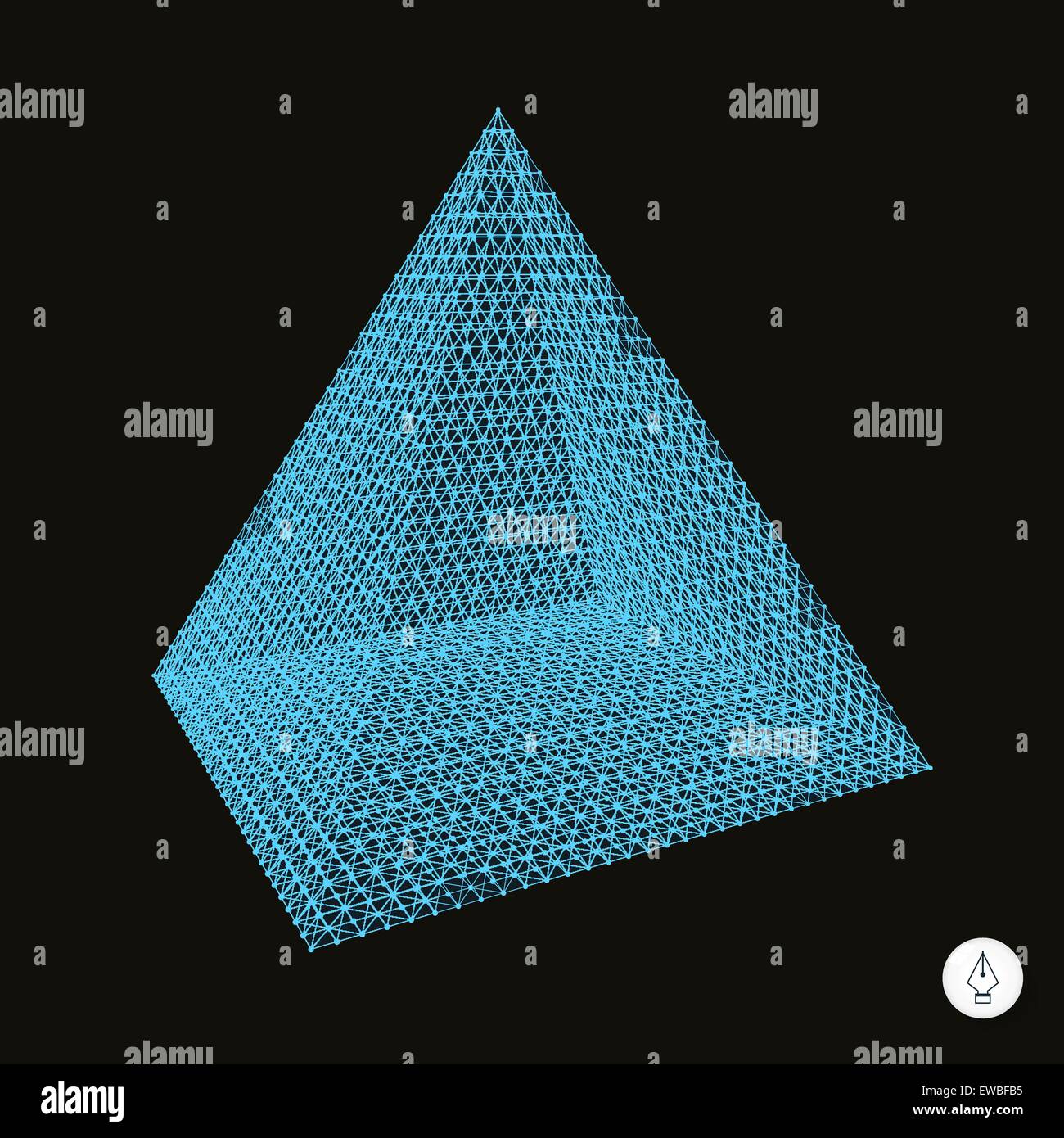 Pyramid. 3d vector illustration Stock Vector Image & Art - Alamy