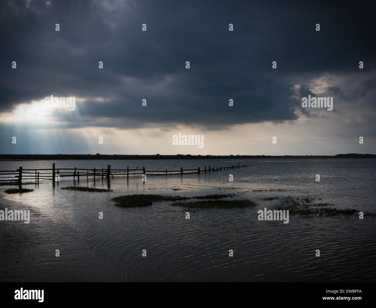 Stormy skies above sea near Westward Ho!, Devon, UK Stock Photo - Alamy
