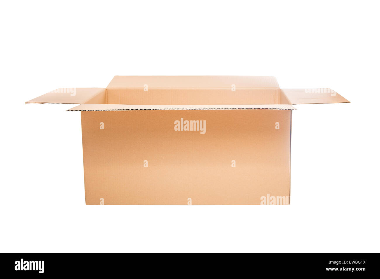 Opened cardboard box Stock Photo - Alamy