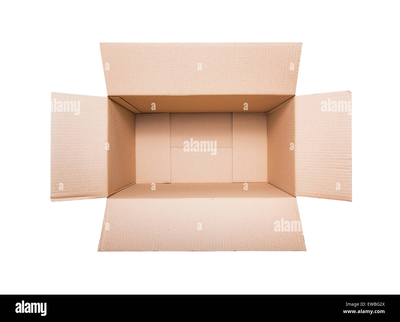 Opened cardboard box Stock Photo - Alamy