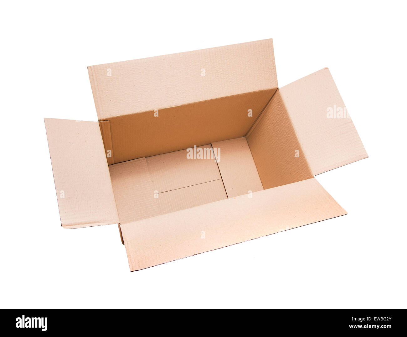 Opened cardboard box Stock Photo - Alamy