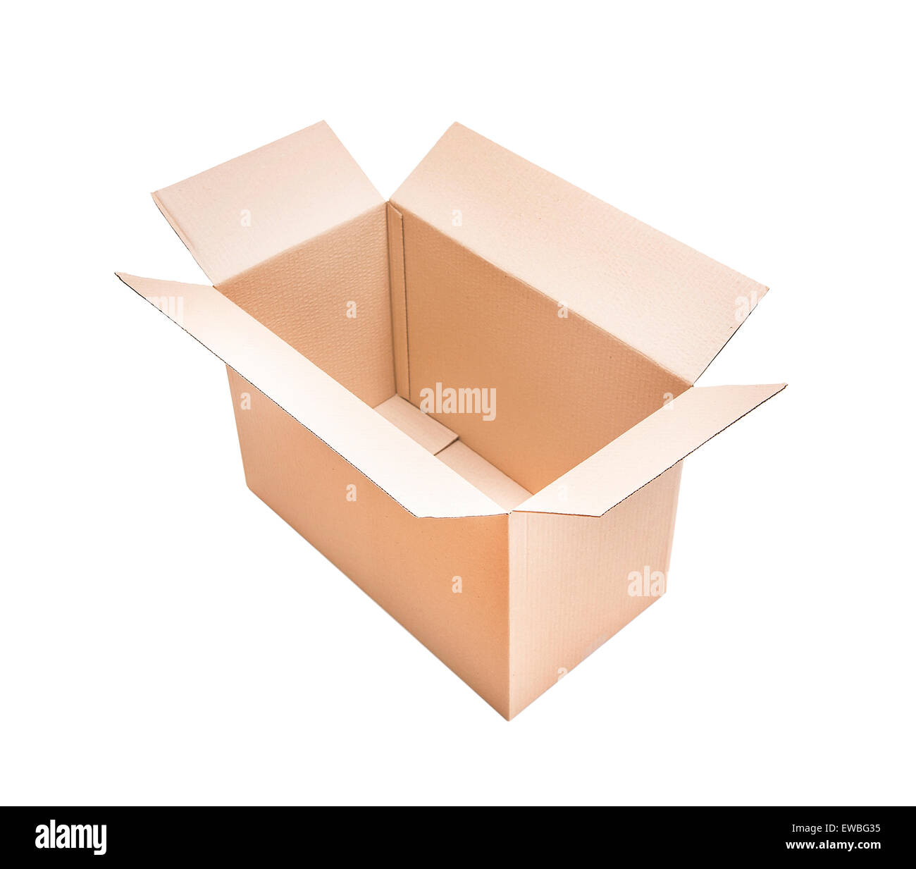 Opened cardboard box Stock Photo - Alamy
