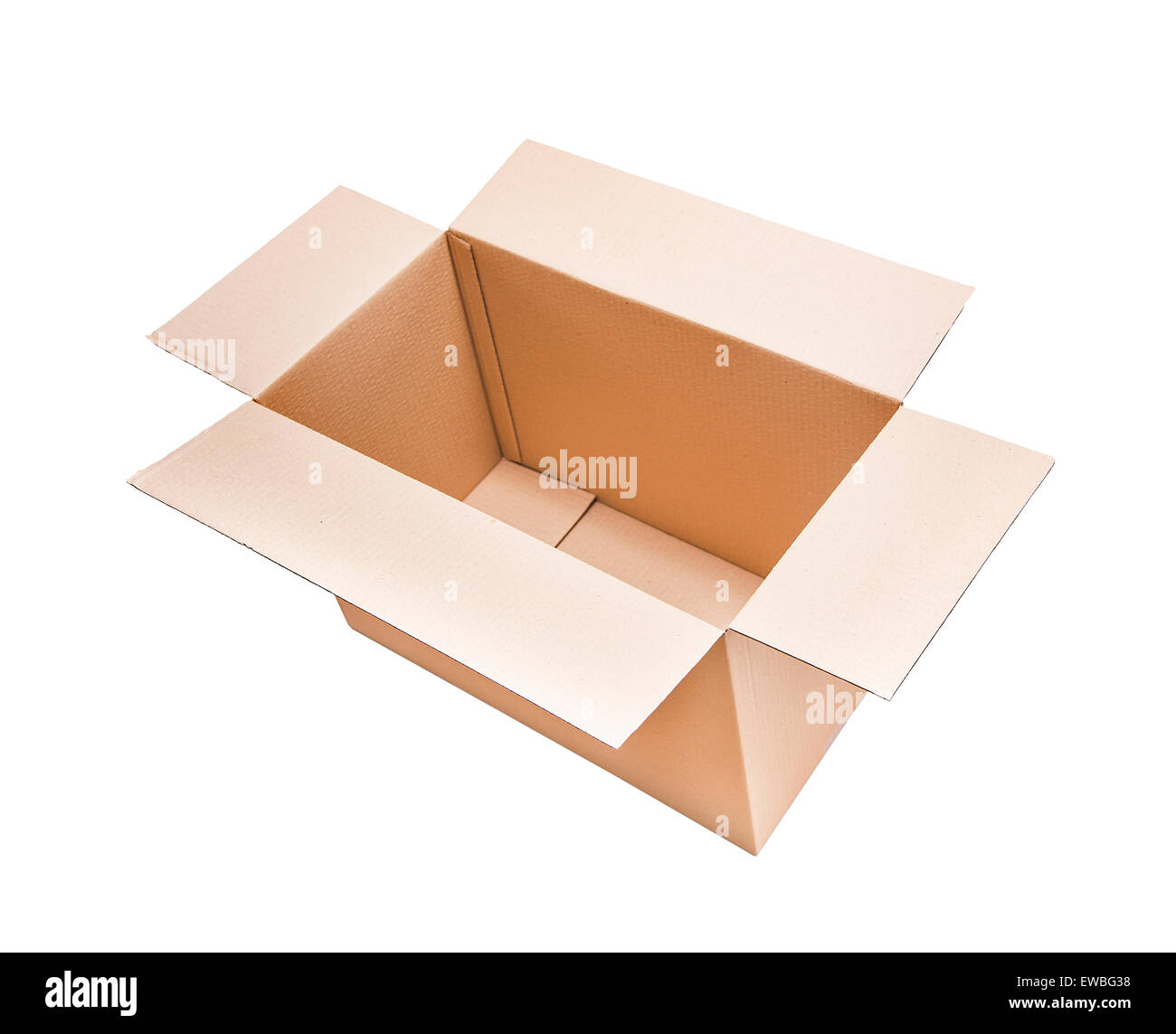 Opened cardboard box Stock Photo - Alamy