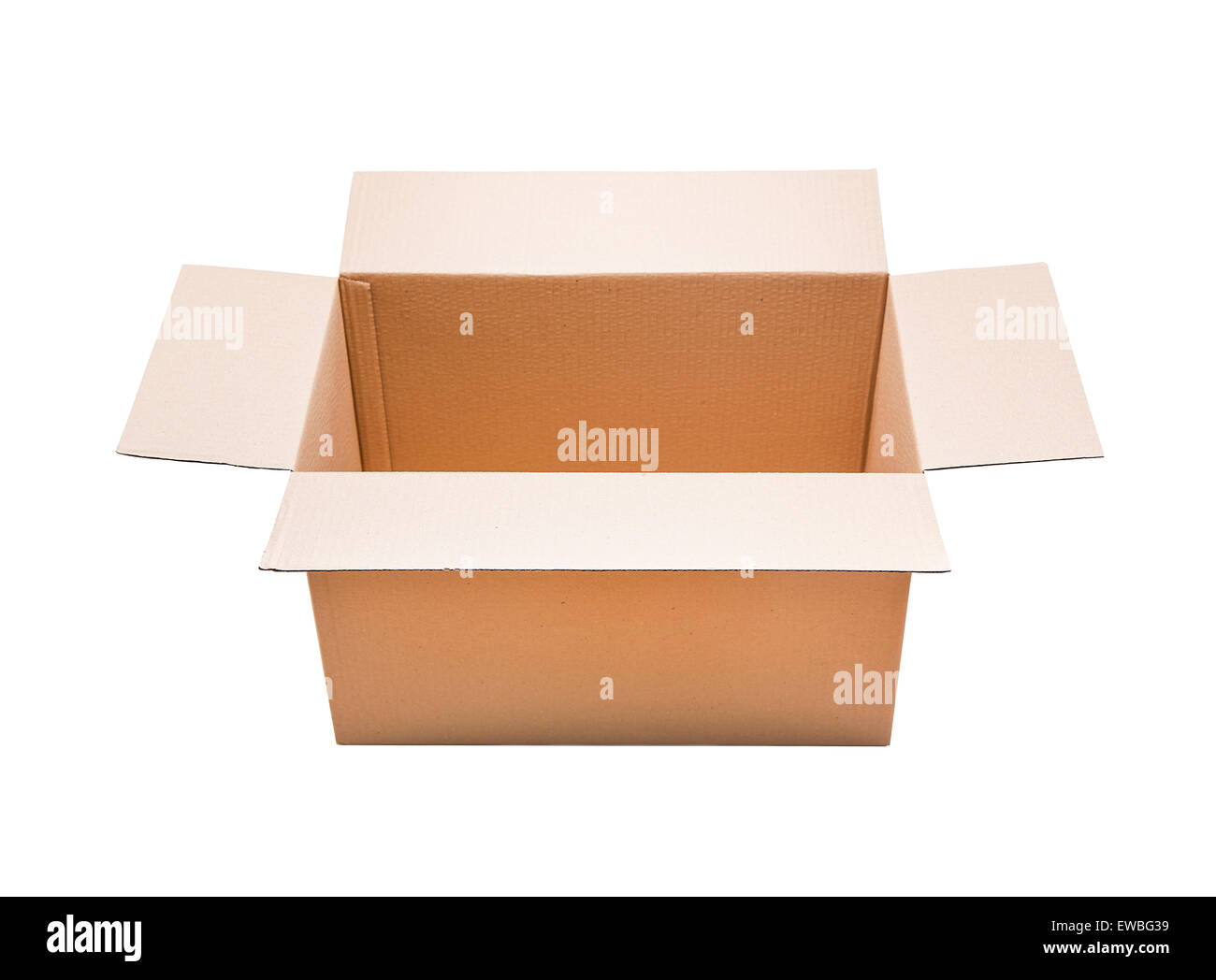 Opened cardboard box Stock Photo - Alamy
