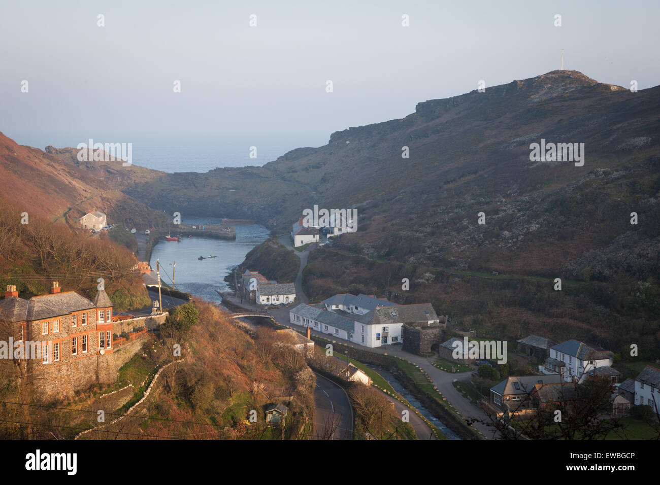 Harbour valley, Boscastle, Cornwall Stock Photo - Alamy