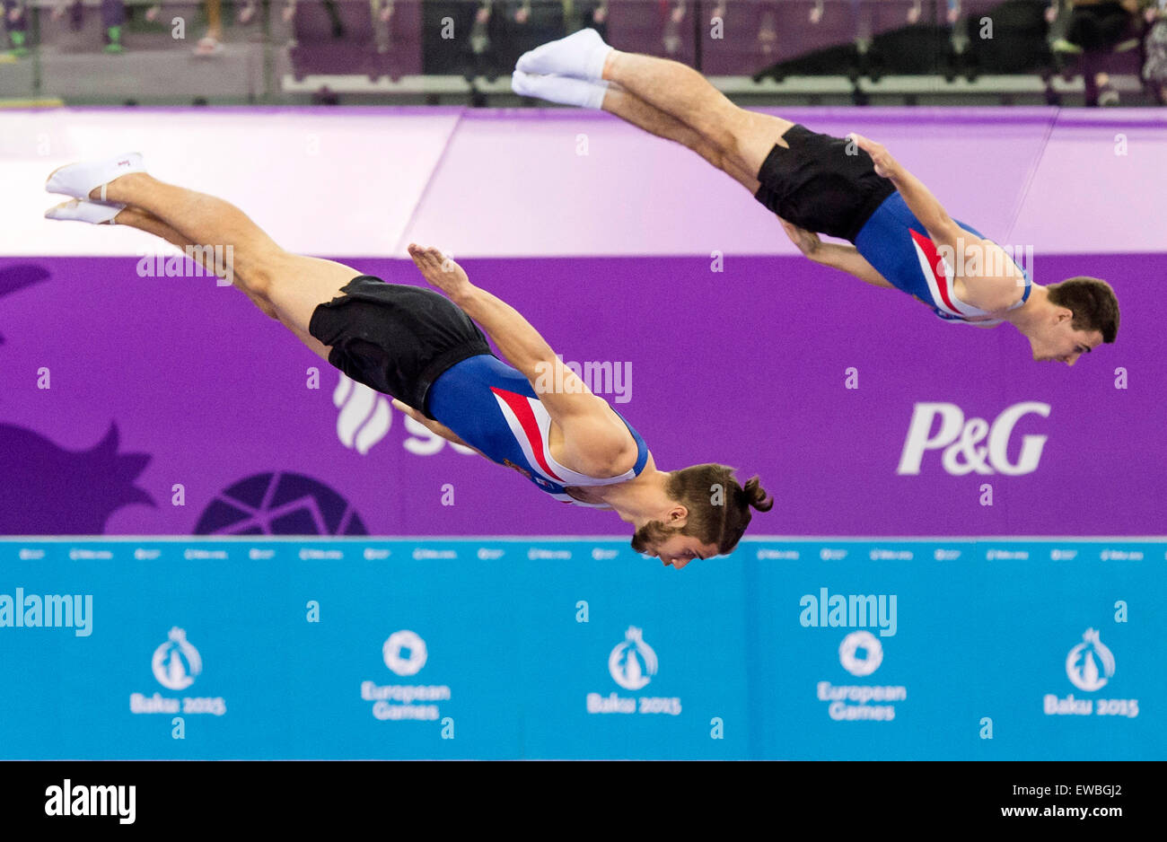 Baku, Azerbaijan. 20th June, 2015. From left Naim Ashhab and Martin ...