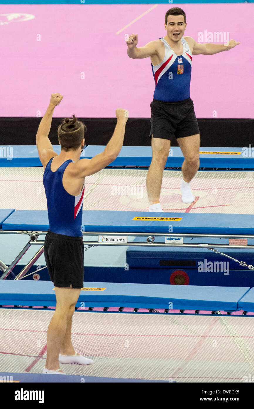 Baku, Azerbaijan. 20th June, 2015. From left Naim Ashhab and Martin ...