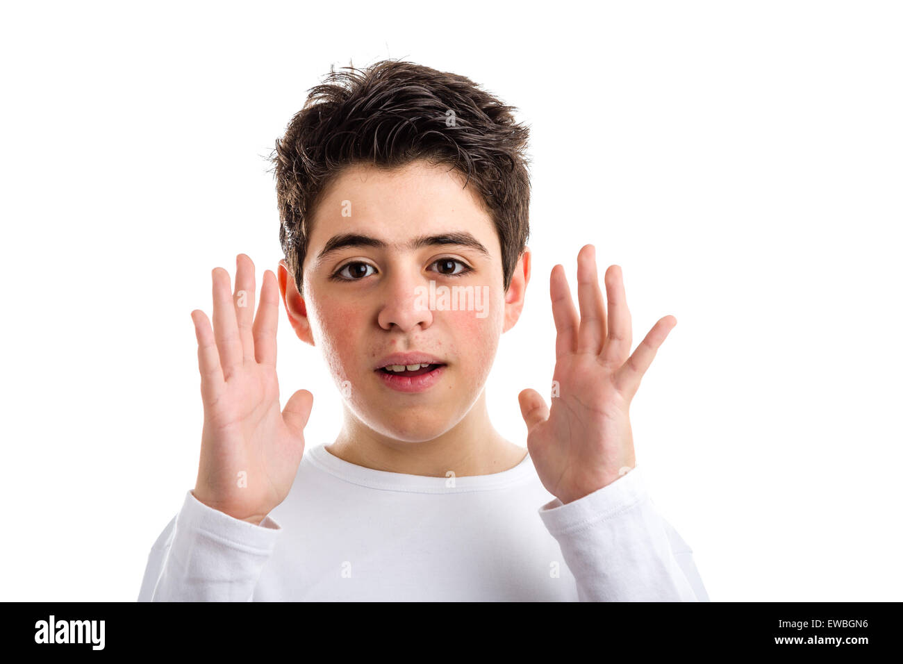 Waving his hands hi-res stock photography and images - Alamy