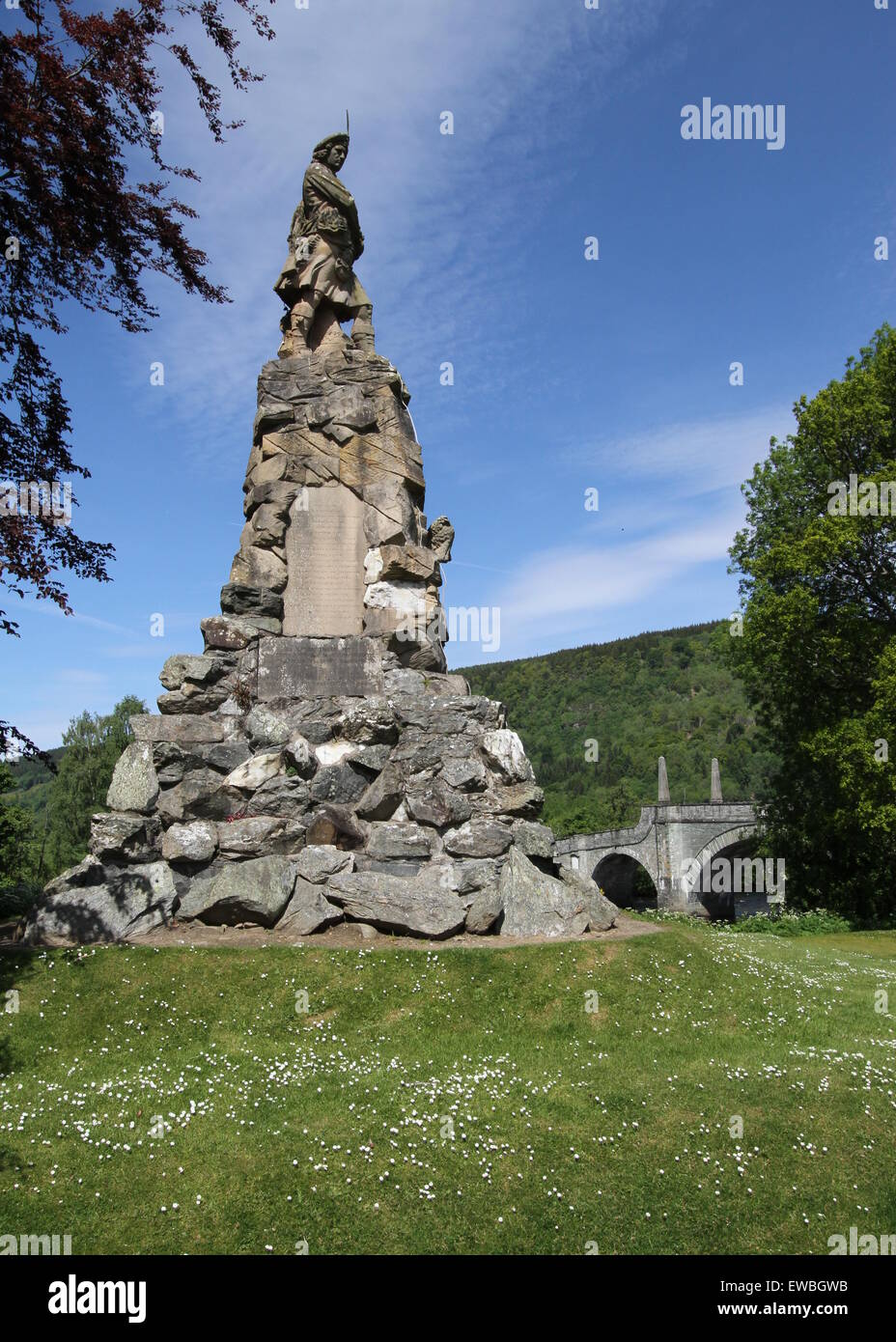 Black Watch Monument Aberfeldy Scotland June 2015 Stock Photo - Alamy