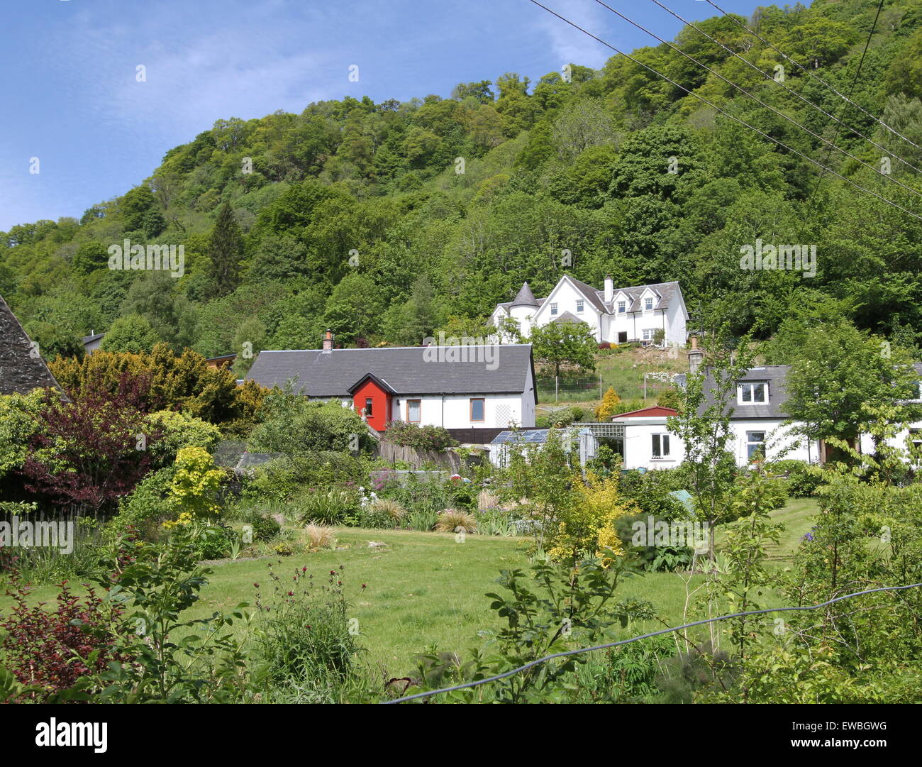 Village of Weem Scotland June 2015 Stock Photo - Alamy