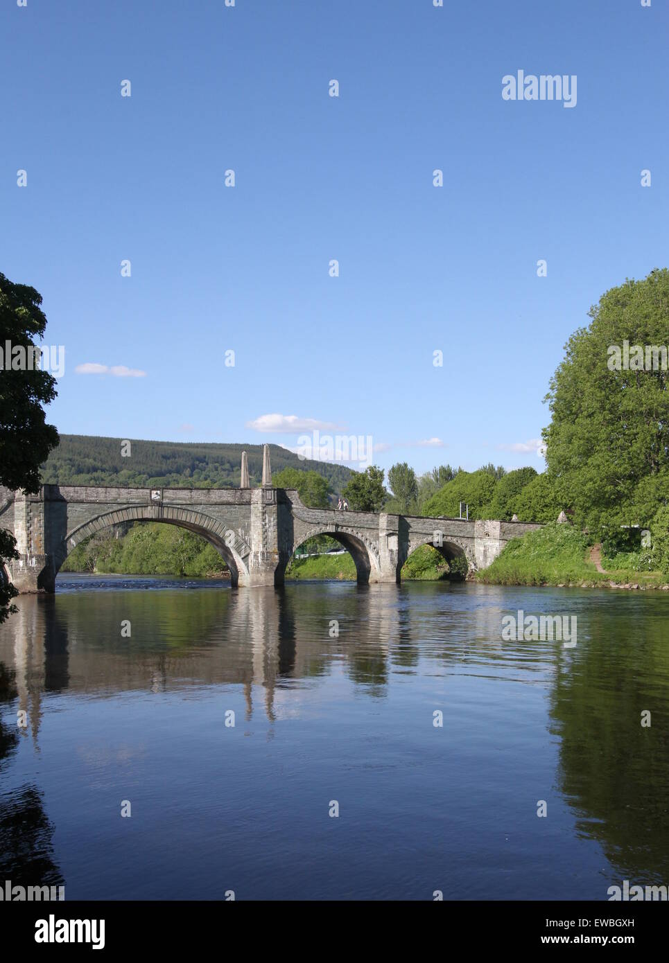 General Wade's bridge over River Tay Aberfeldy Scotland June 2015 Stock ...