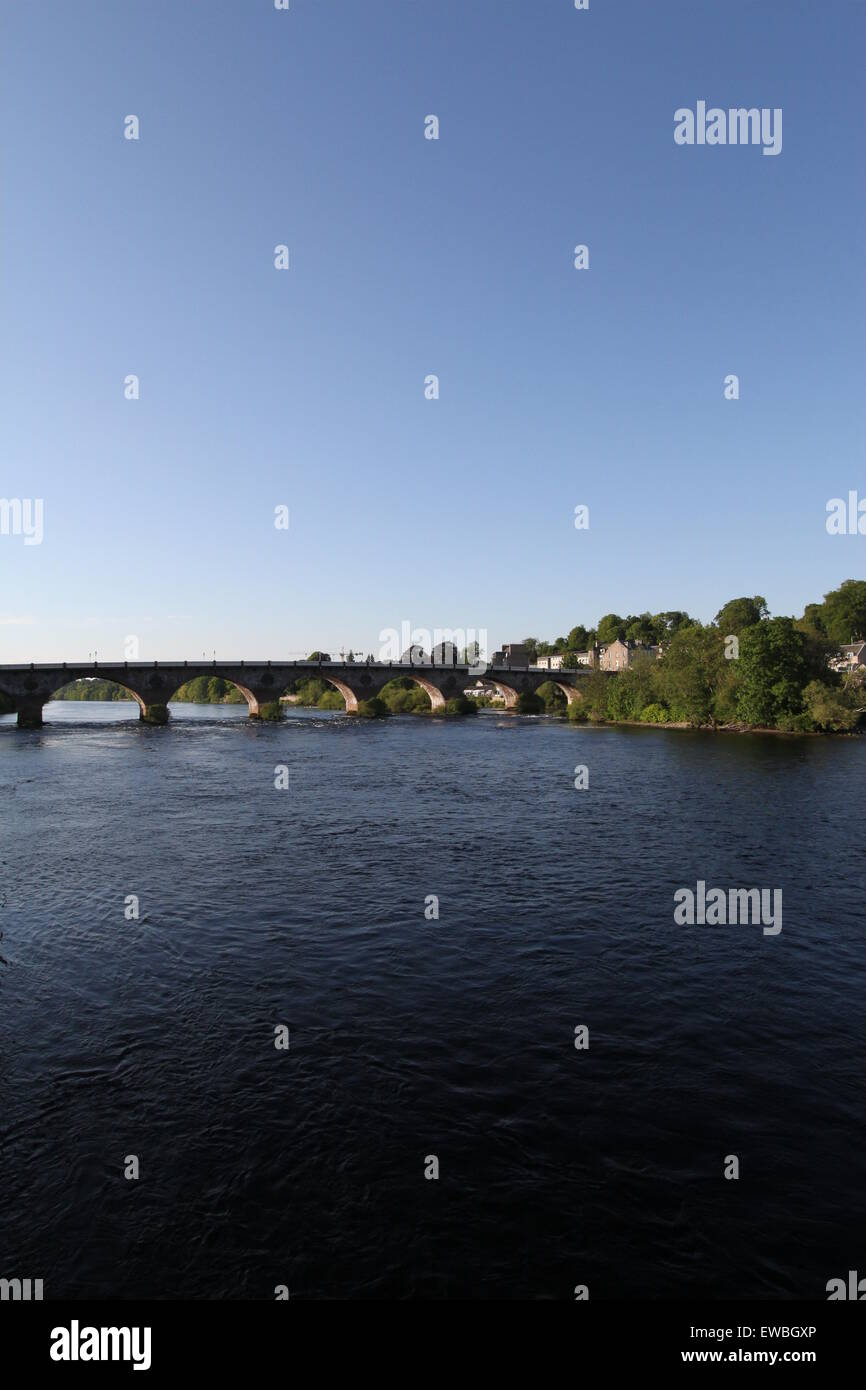 Smeaton Bridge across River Tay Perth Scotland June 2015 Stock Photo ...