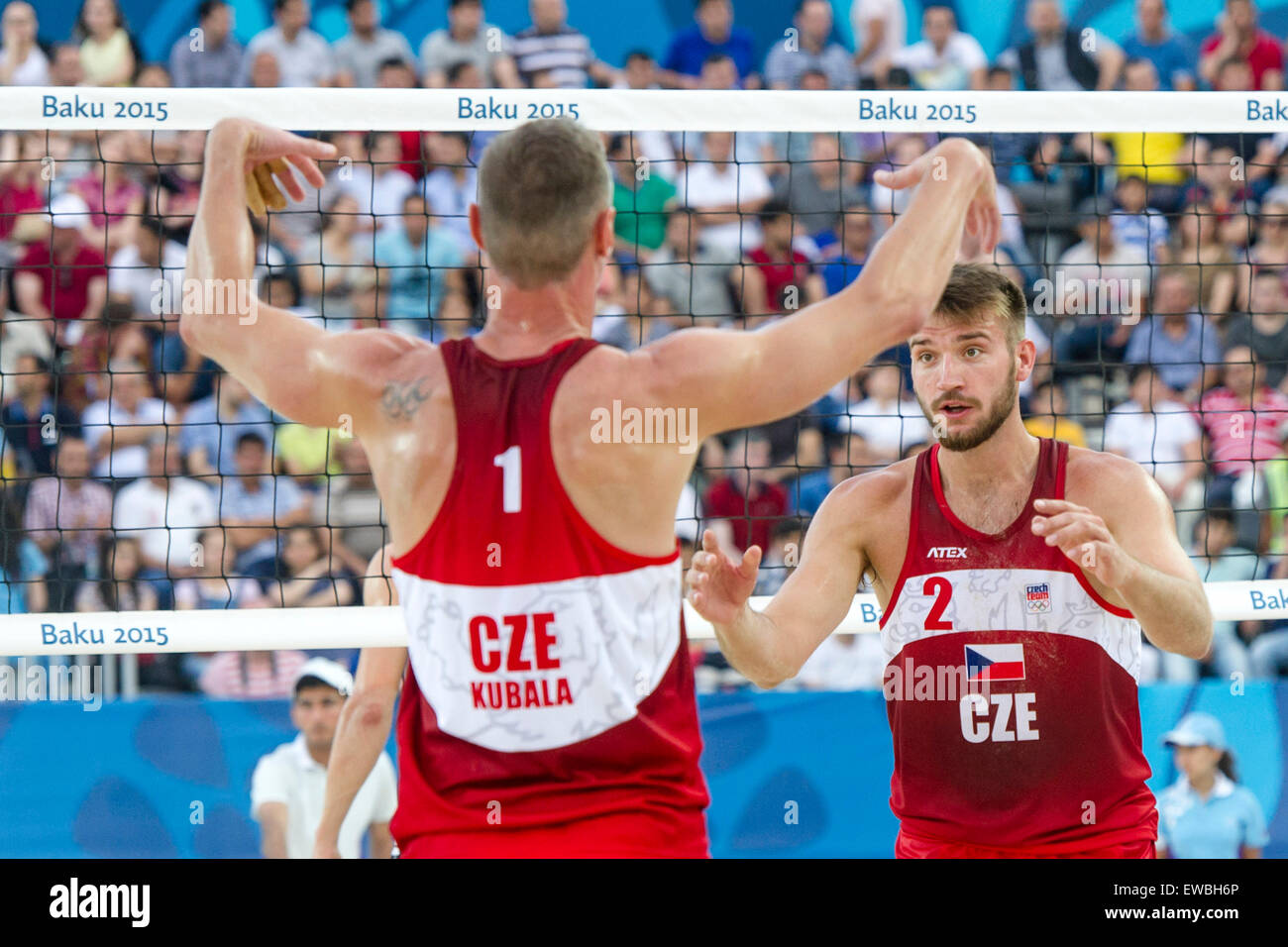 Baku, Azerbaijan. 21st June, 2015. From left Premysl Kubala and Jan ...
